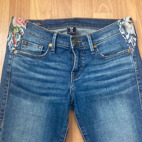 True Religion | Jeans | Vtg True Religion Becca Blue Jeans Floral ...